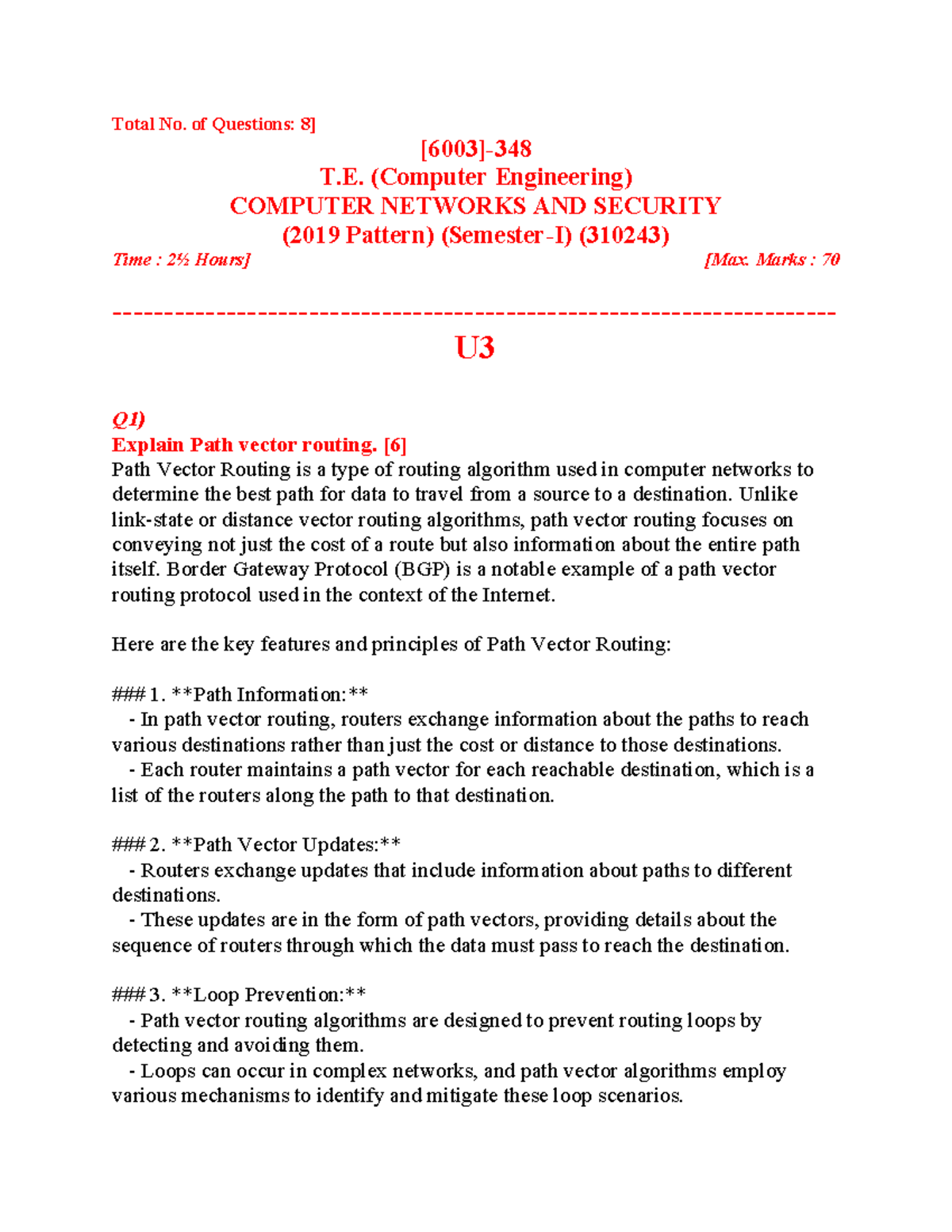 CNS 6003 Computer Networks & Security Midterm Solved Paper (2019) - Studocu