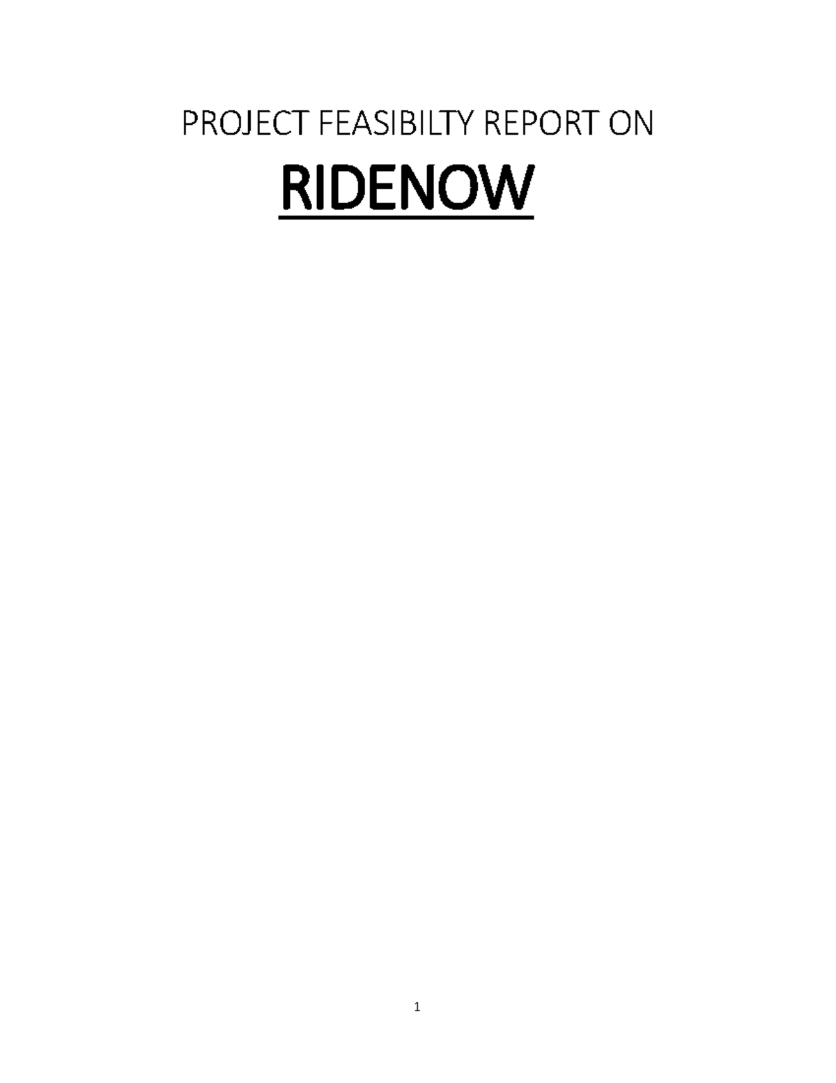 Feasibility Report for Ridenow Car Rental Service 2023 - Studocu