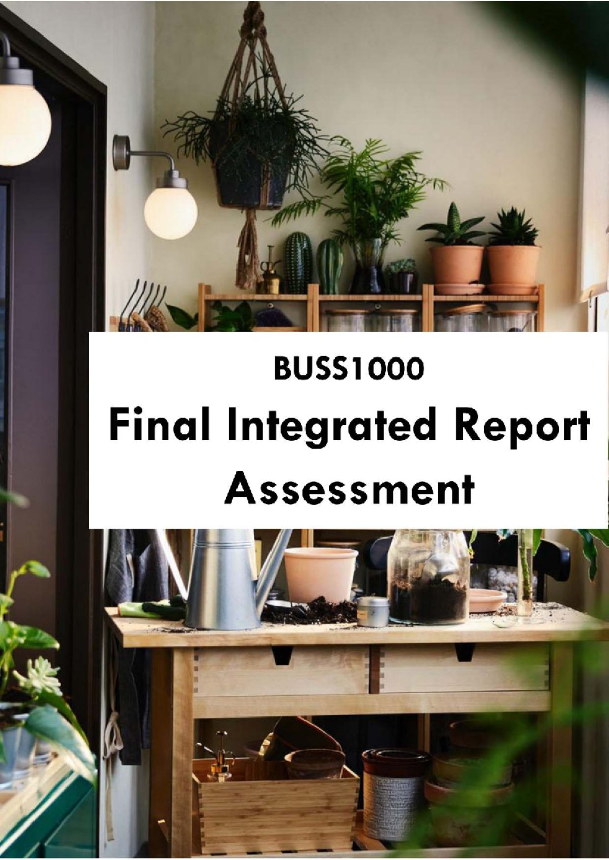 BUSS1000 Final Assessment S1 2026: Strategic Evaluation of IKEA's ...