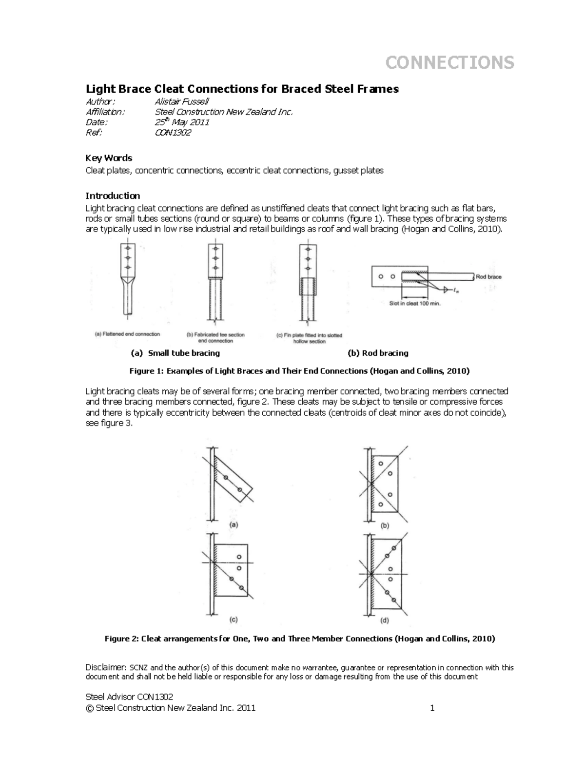 CON1302 - Design Considerations for Steel Cleat Plates in Structures ...