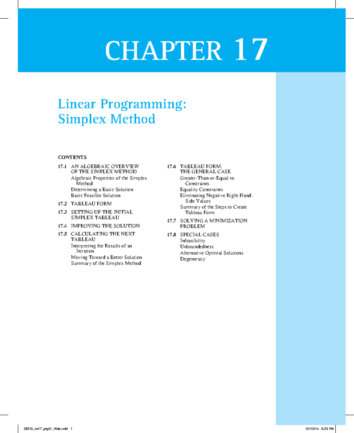 Linear Programming: Simplex Method Summary (LP-101) - Studocu