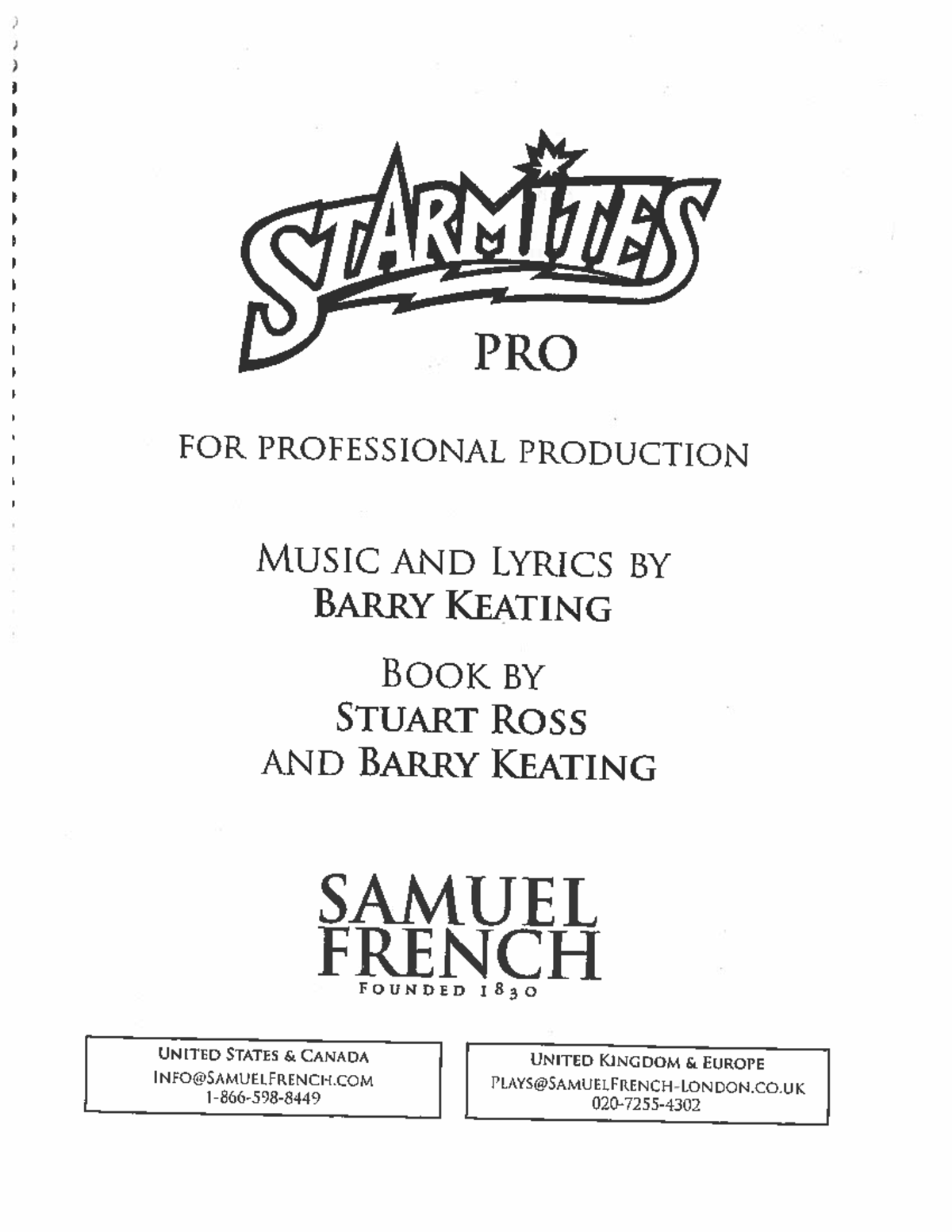 Starmites Pro: A Synopsis of Barry Keating's Musical Production - Studocu