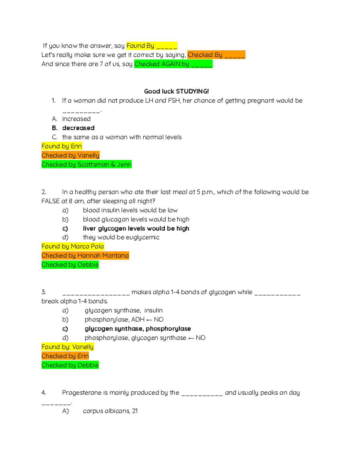 BIOL 336 Exam 3 Study Guide - Review of Key Concepts and Answers - Studocu