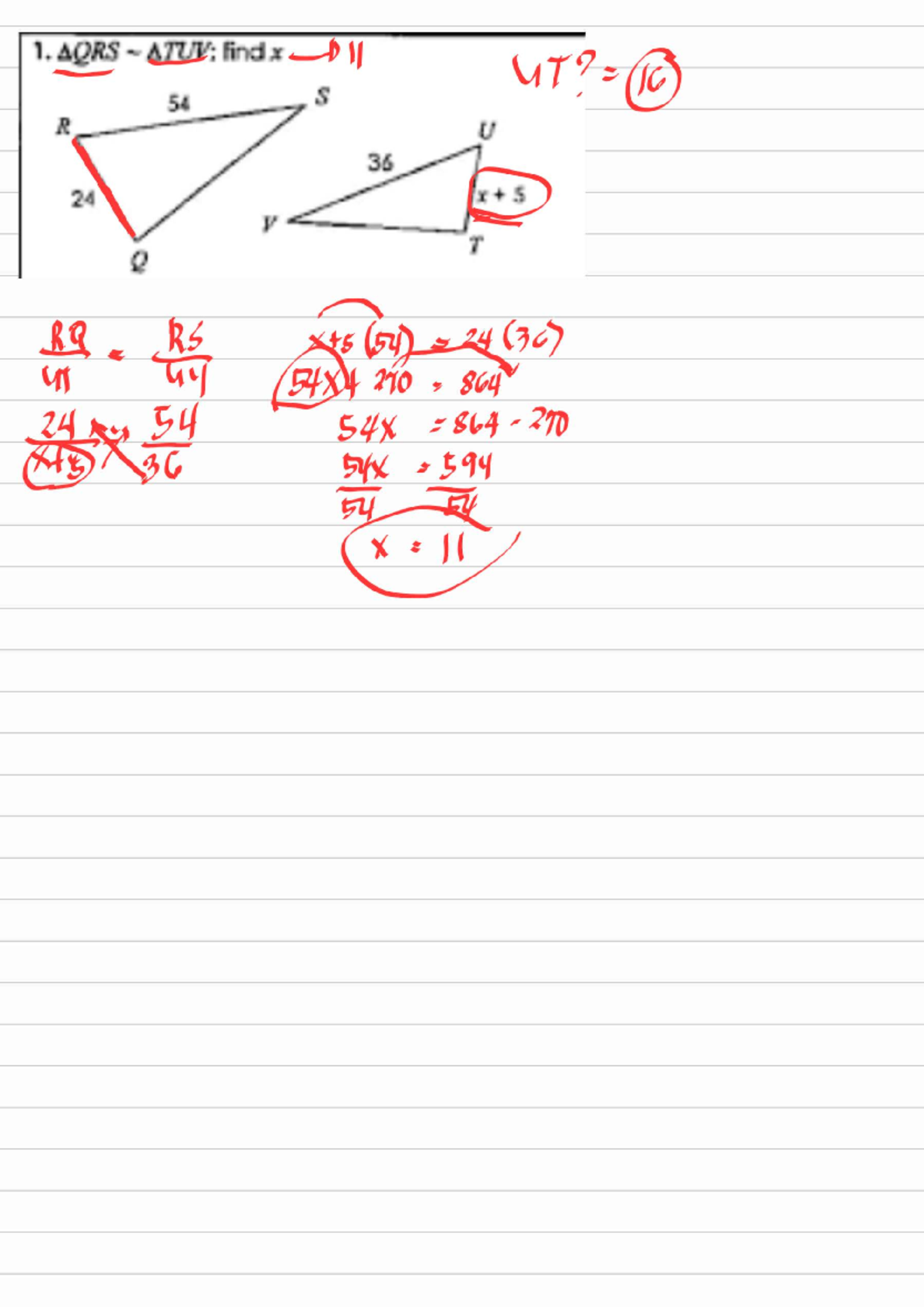 AQRS - ATUV: Solving for x in Complex Equations - Studocu
