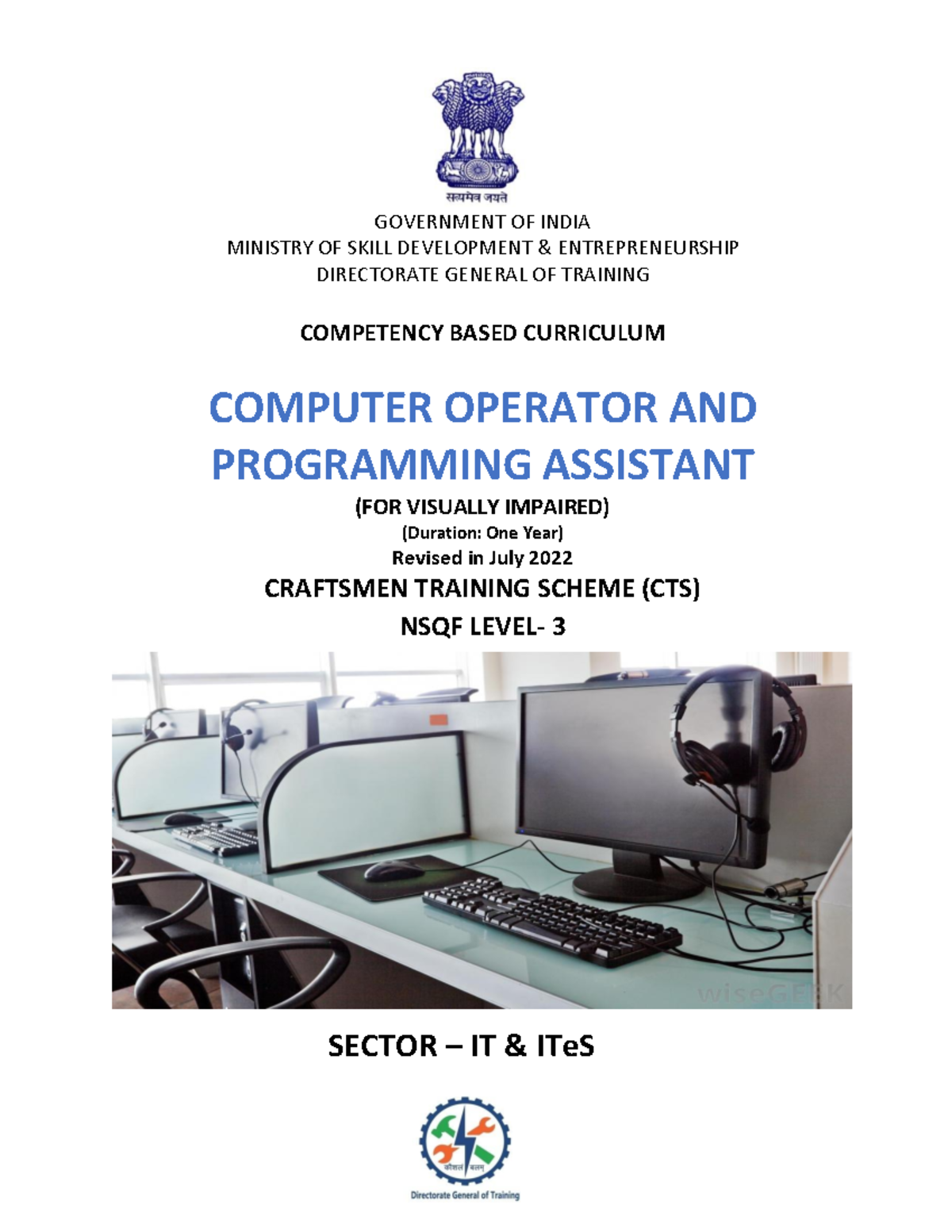 COPA (VI) CTS2 - Computer Operator & Programming Assistant Syllabus - Studocu