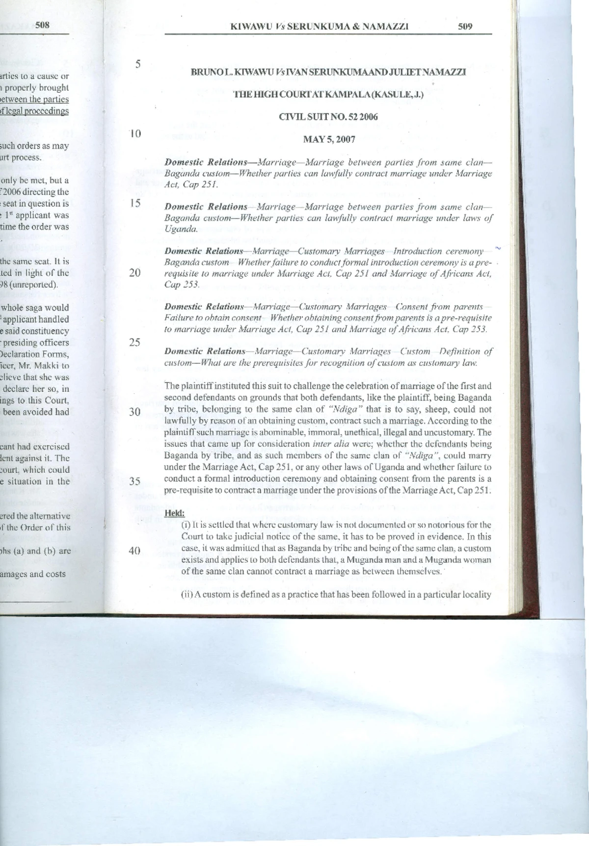 Inventory Form for Estate Administration in Uganda - Studocu