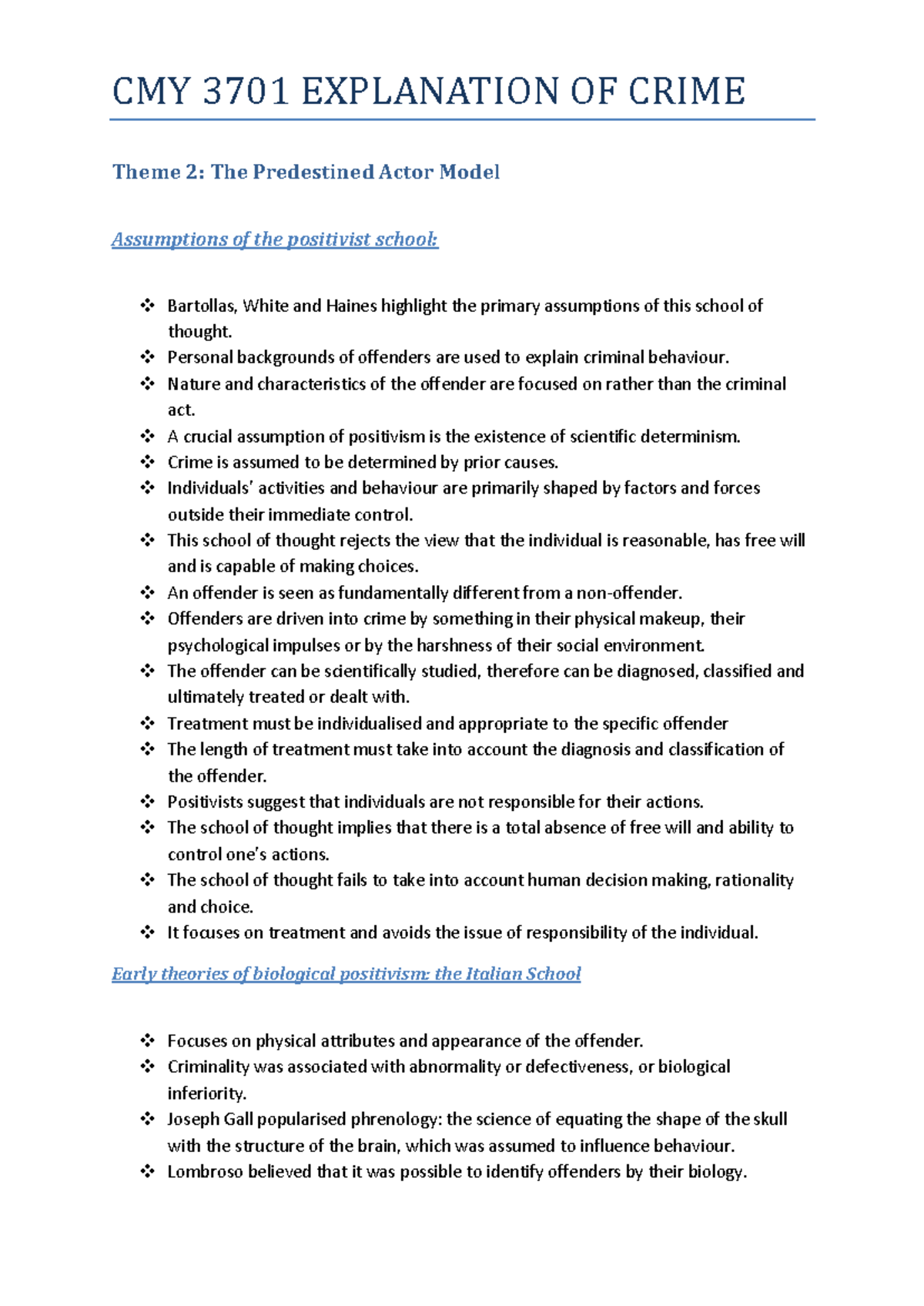 CMY-3701- Theme-2: Understanding the Predestined Actor Model - Studocu