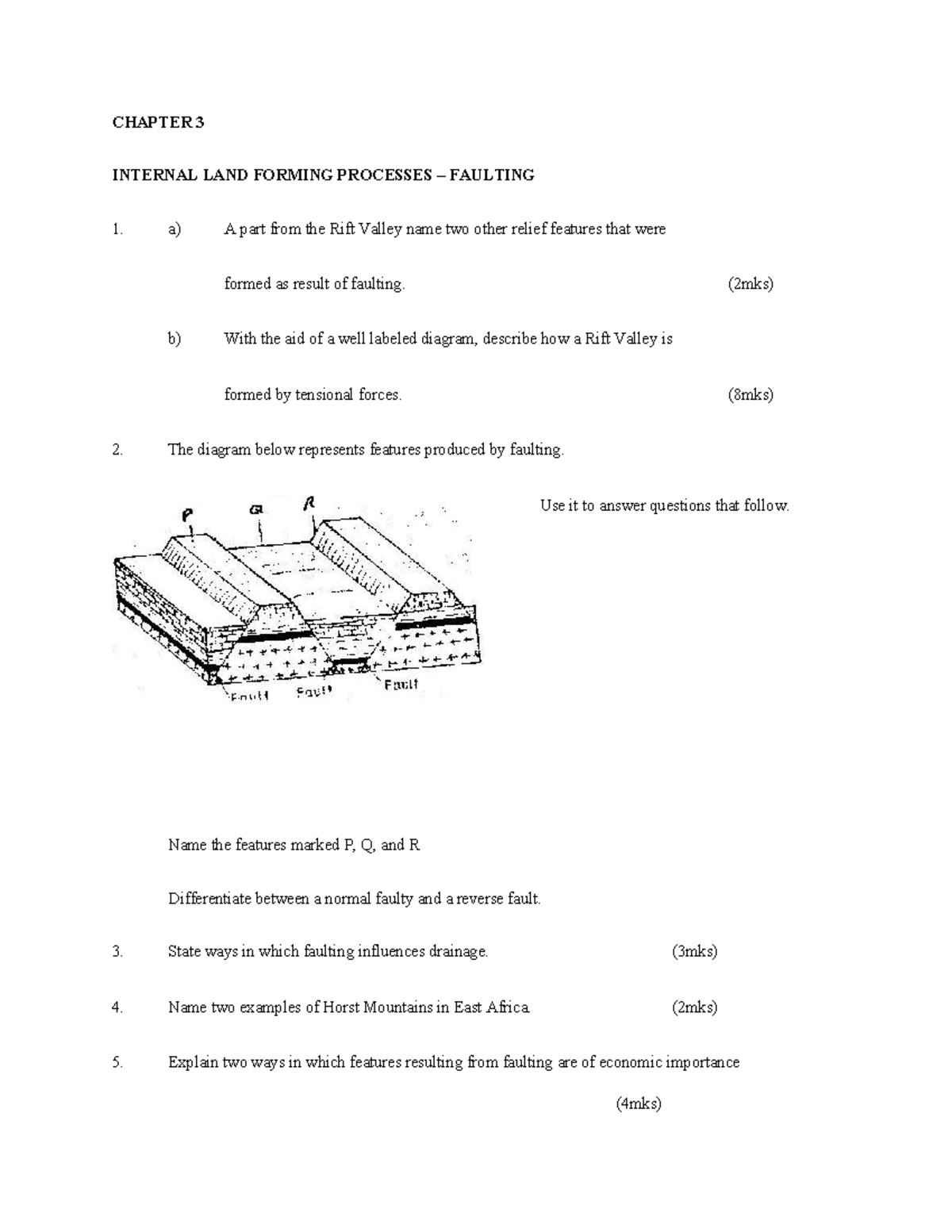 Internal Land Forming Questions - CHAPTER 3 INTERNAL LAND FORMING ...