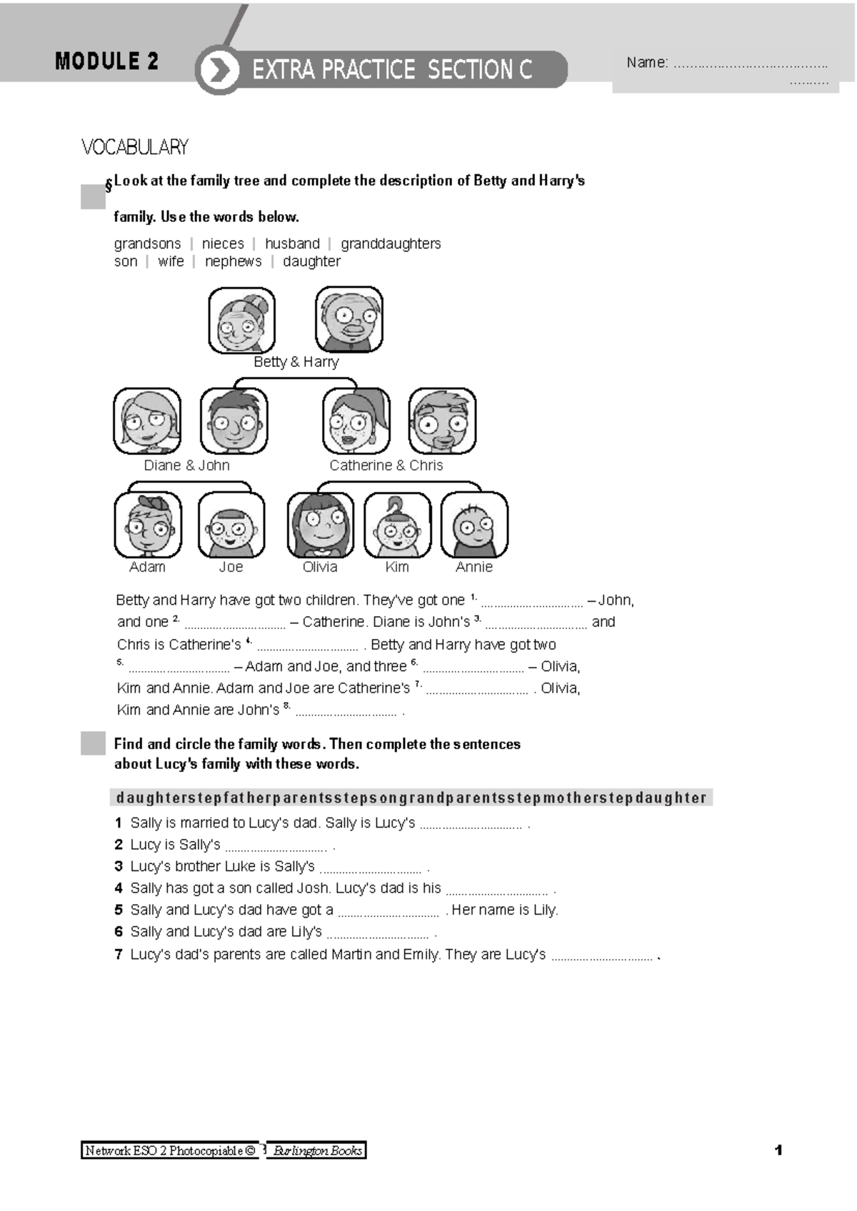 03 Network 2 Module 2C Extra Practice: Family Vocabulary - Studocu