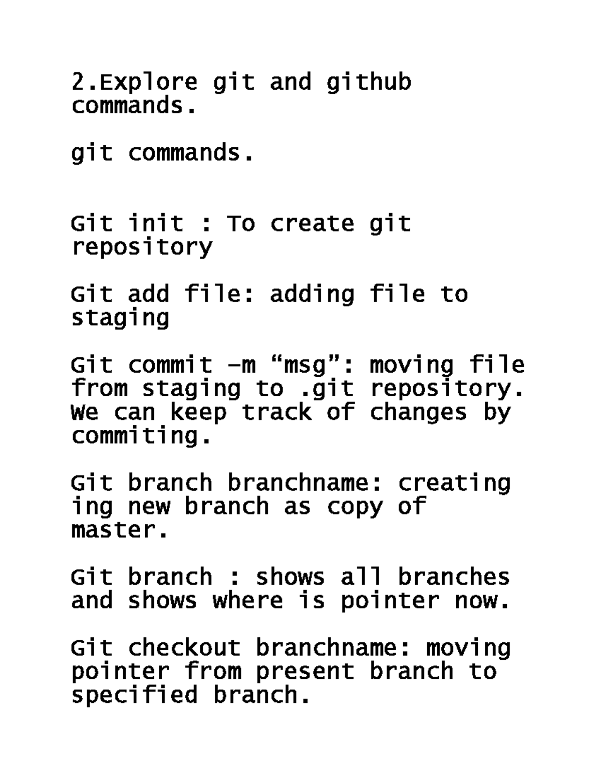 DevOps Lab PRGM2 - Git & GitHub Command Notes - Studocu