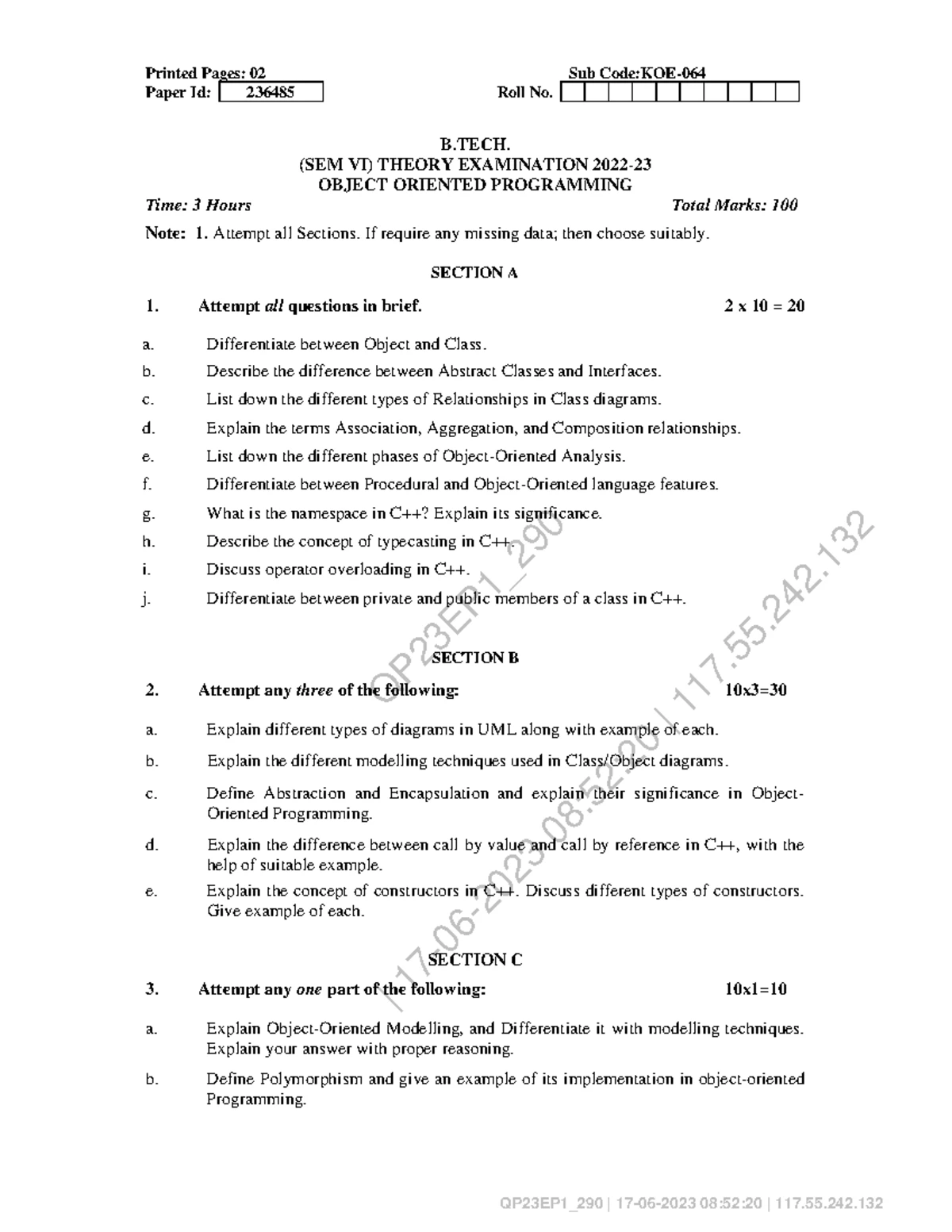 IIT VLSI Exam Pattern & Questions - F7166 for Physical/Logical Design - Studocu