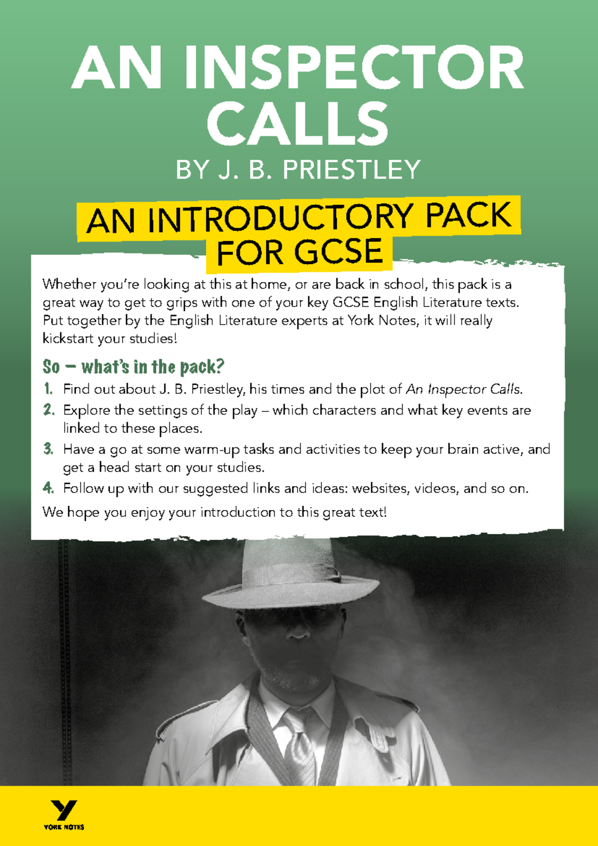 GCSE English Literature: An Inspector Calls Study Pack Guide - Studocu