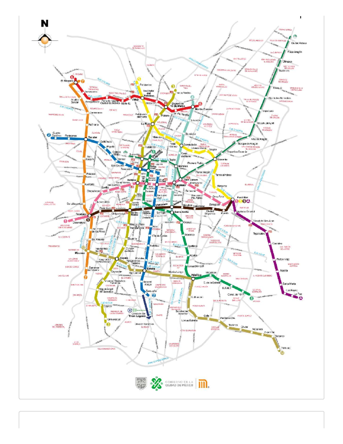 Mapa del Metro de Ciudad de México - N/A - Studocu