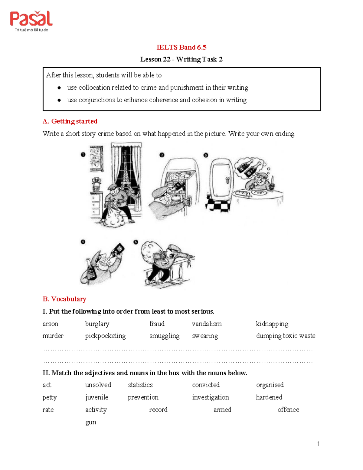 IELTS Band 6.5 Lesson 22: Writing Task 2 on Crime & Punishment - Studocu
