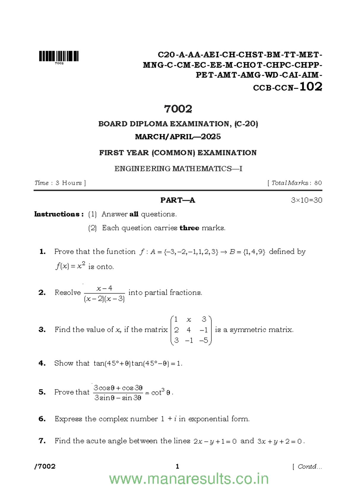 C20-EC-102042025 - First Year Engineering Board Exam Questions - Studocu