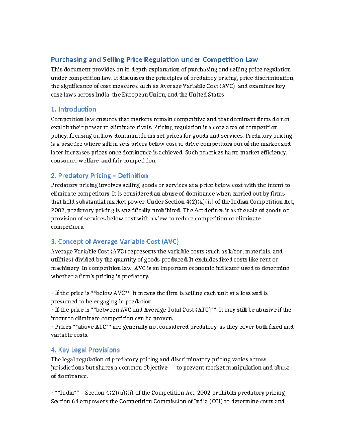 Expanded Purchasing and Selling Price Regulation under Competition Law ...