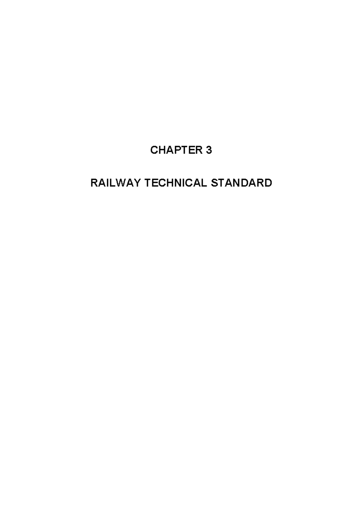 Railway Standards & Regulations: Technical Guidelines Overview - Studocu