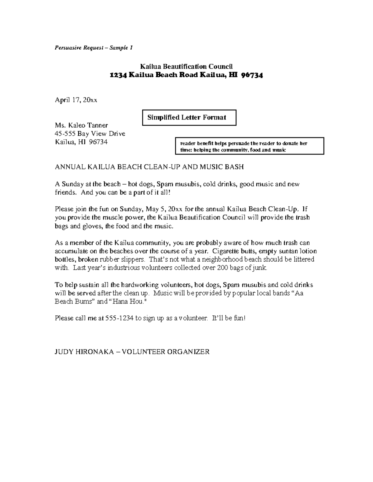 Format Of Persuasive