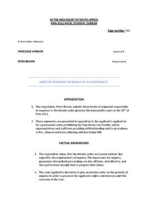 [Solved] what are the four requirements for an interim interdict in ...