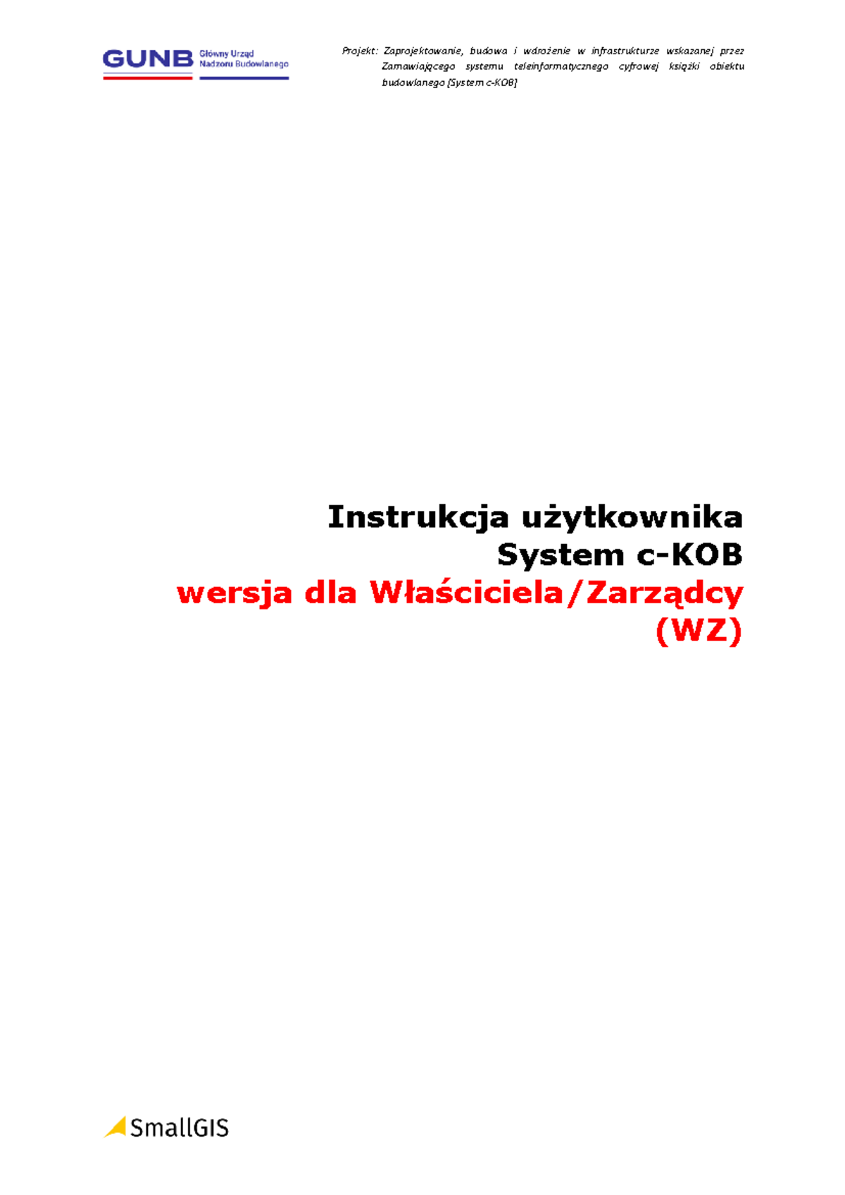 C-KOB: Instrukcja Użytkownika dla Właściciela i Zarządcy Książki ...