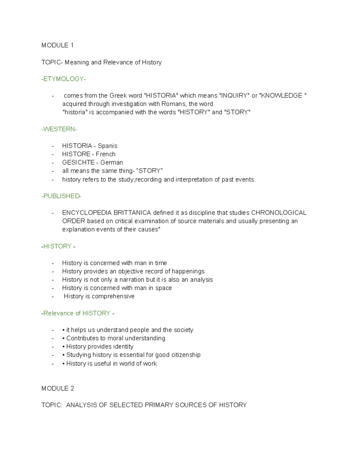 RPH- Module Review: History, Sources, and Key Figures in Philippine ...