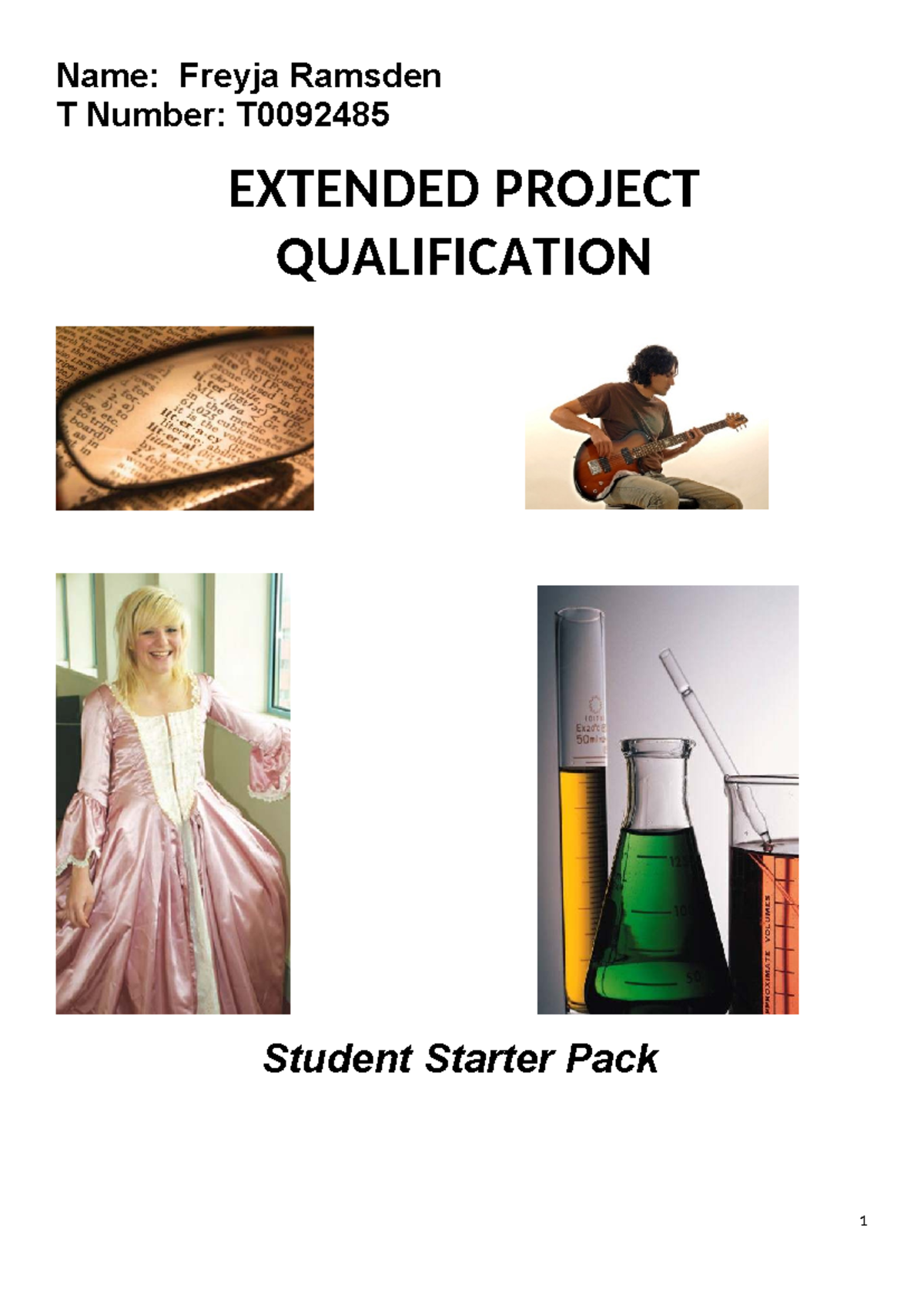 EPQ Student Starter Pack: Freyja Ramsden's Guide to Success - Studocu