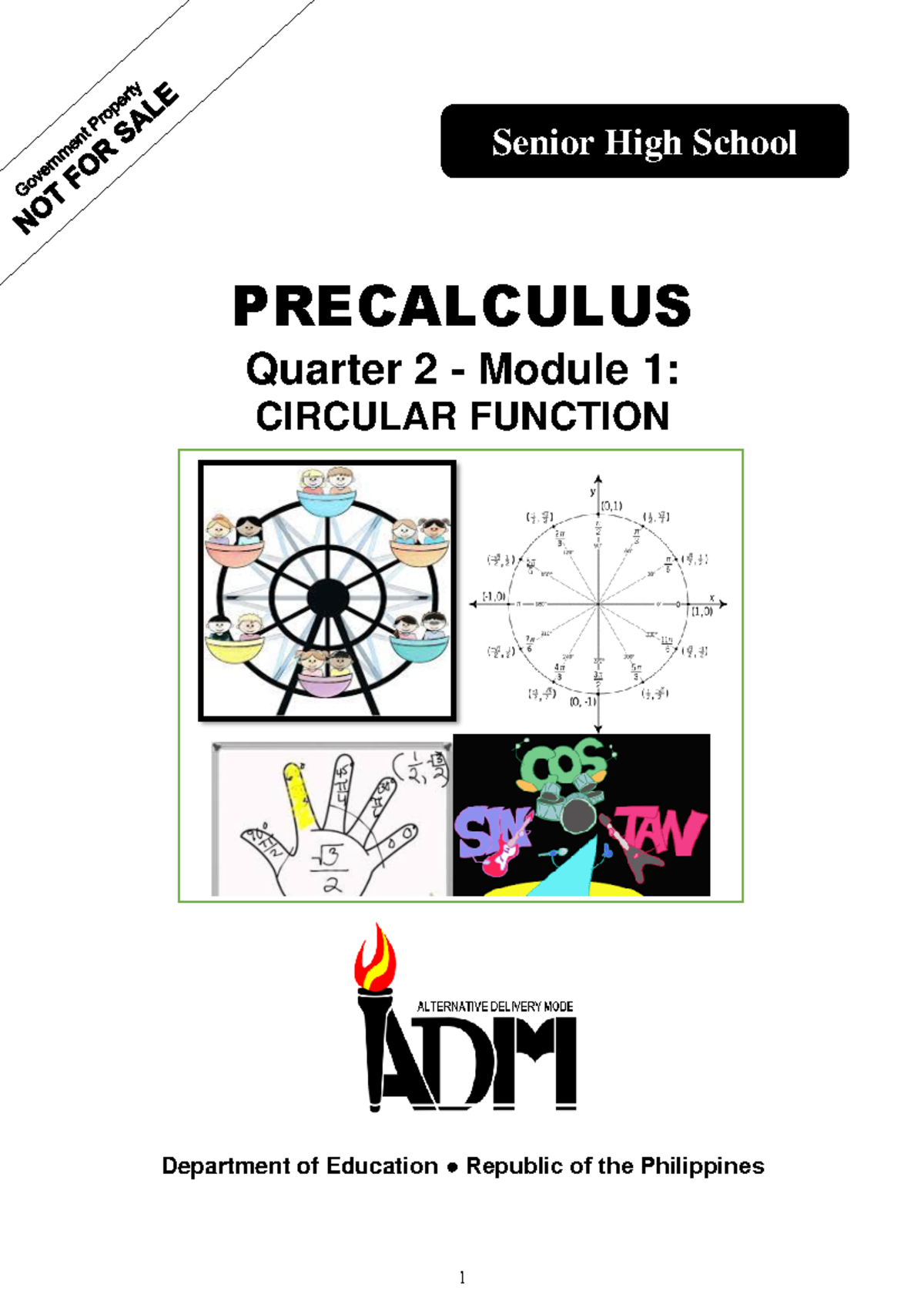 Precalculus G11 Q2 Mod1 Circular-Functions-1 - PRECALCULUS Quarter 2 ...