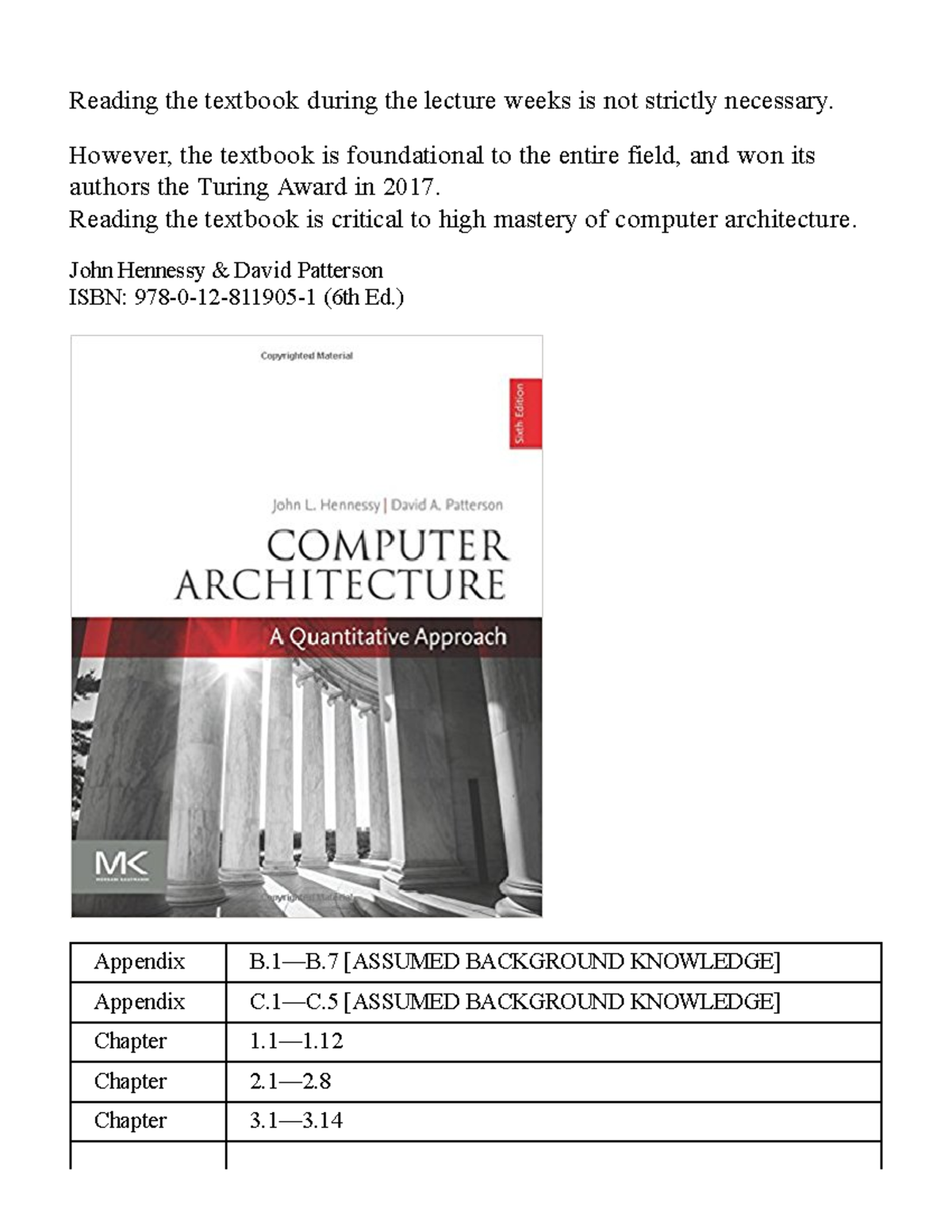 Computer Architecture — A Quantitative Approach - Reading the textbook ...