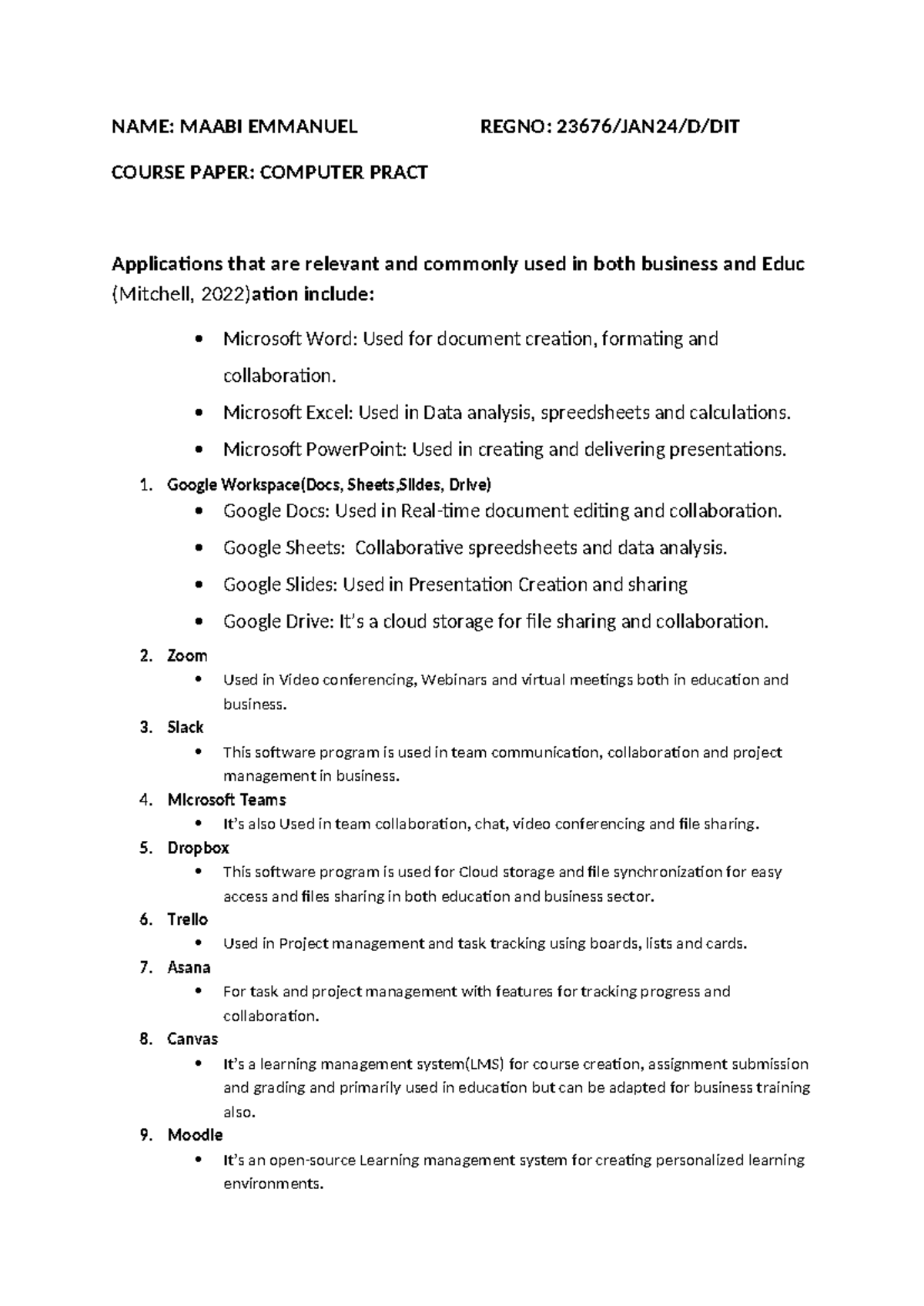 Computer Prac 1: Essential Applications for Business & Education - Studocu