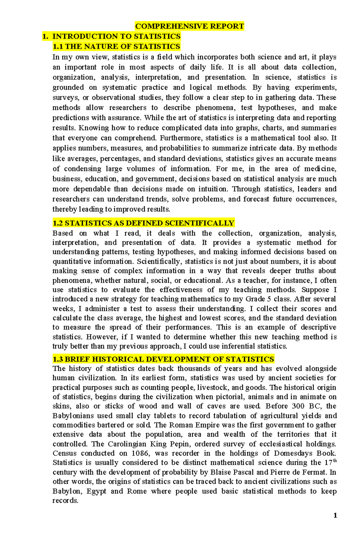Comprehensive Report on Educational Statistics: An In-Depth Analysis ...