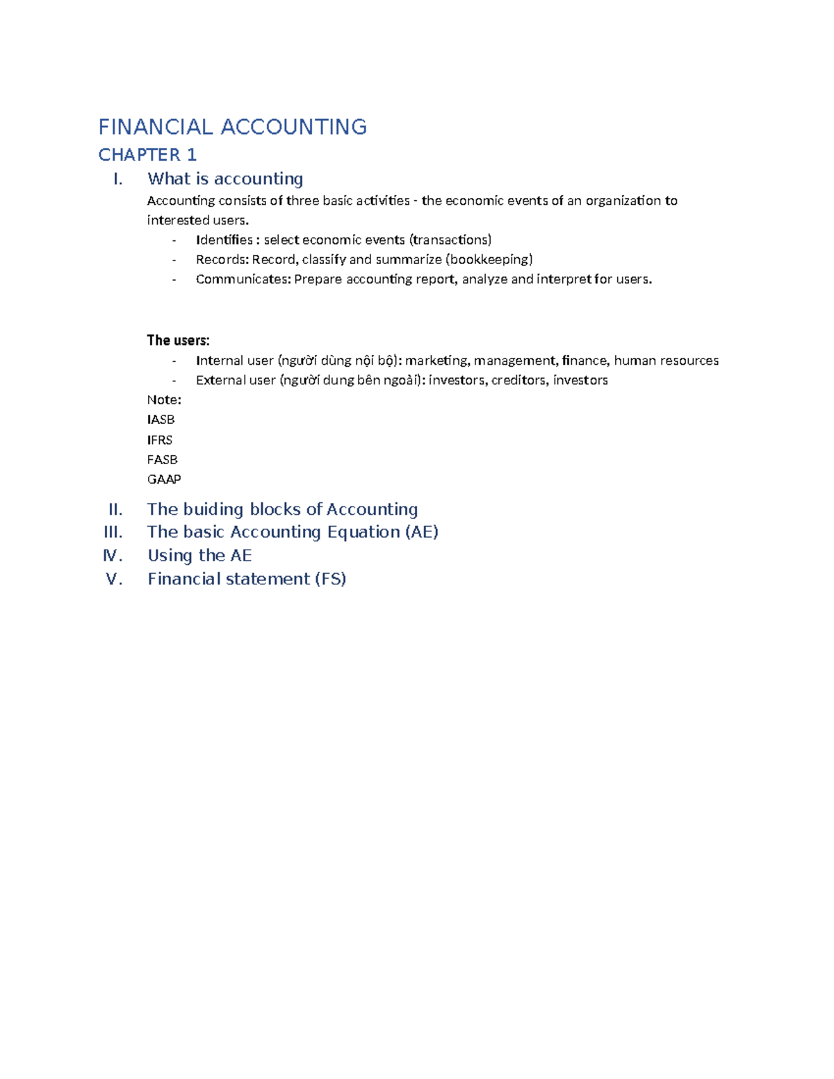 Financial Accounting - (E) Bài tập trắc nghiệm - FINANCIAL ACCOUNTING ...
