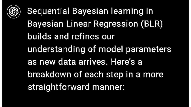 BLR: Sequential Bayesian Learning and Model Refinement - Studocu