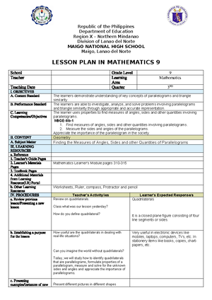 9 - 3rd quarter math 9 - Republic of the Philippines Department of ...
