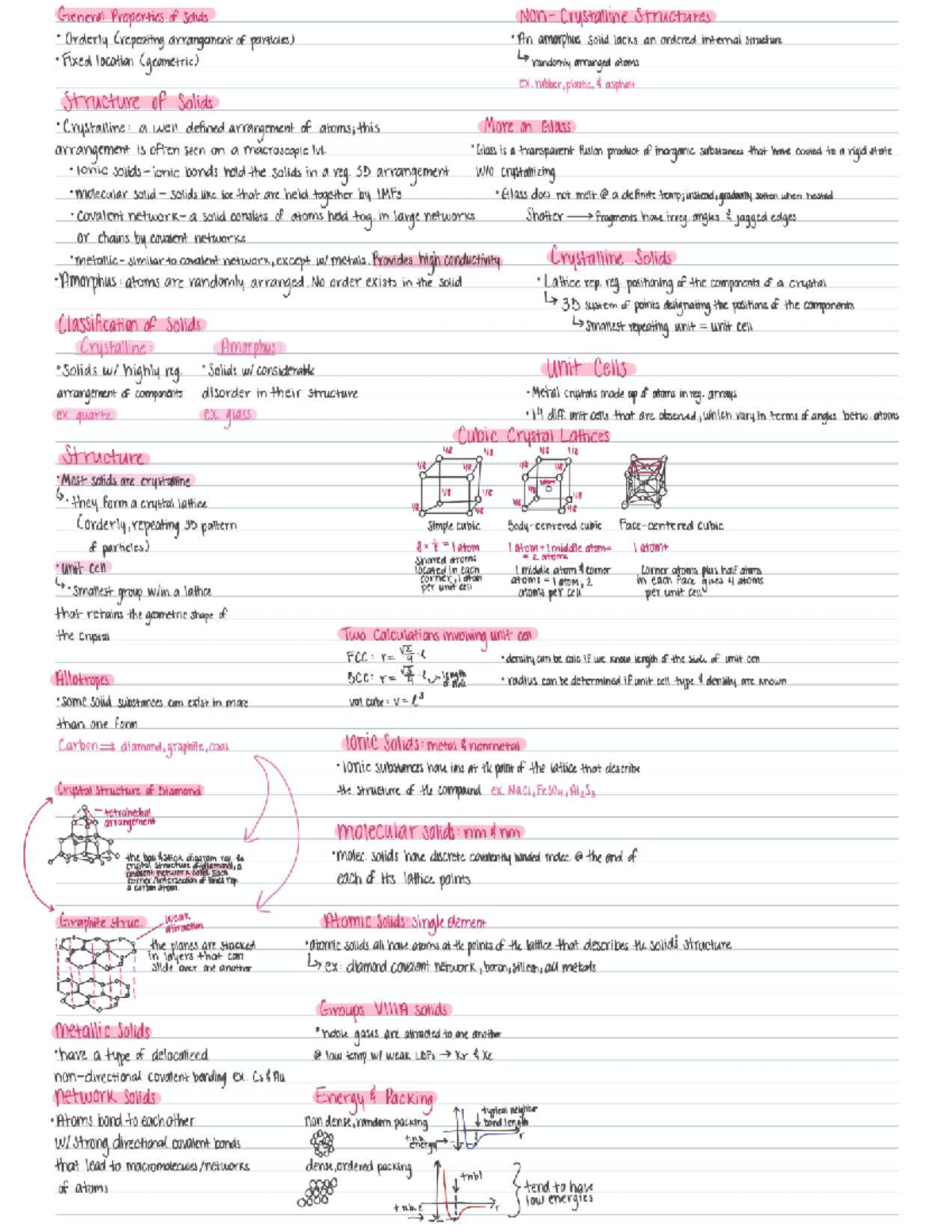 Chem 2 Lecture 3: Properties and Structures of Crystalline Solids - Studocu