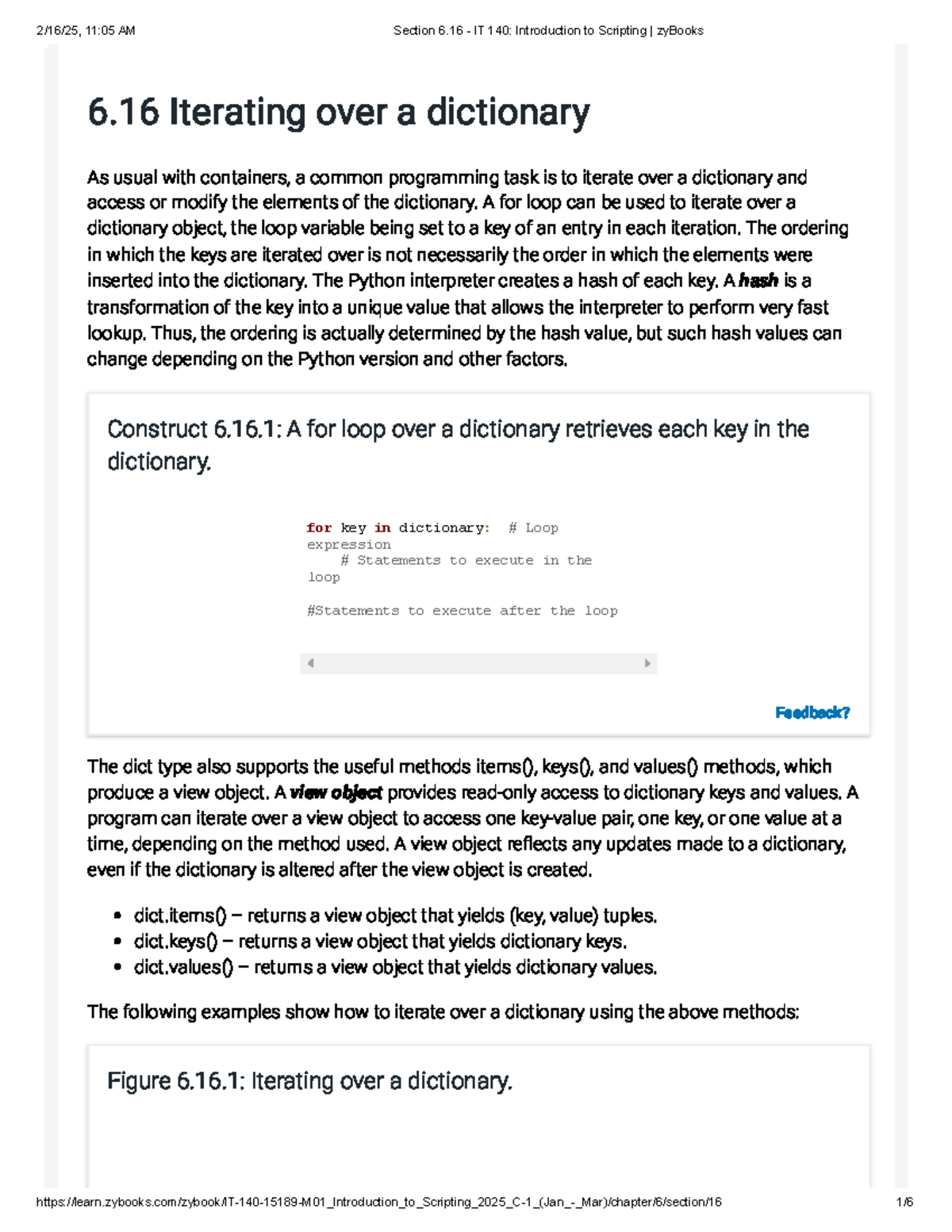 6.16 Practice Assignments: Iterating Over Dictionaries in Python - Studocu