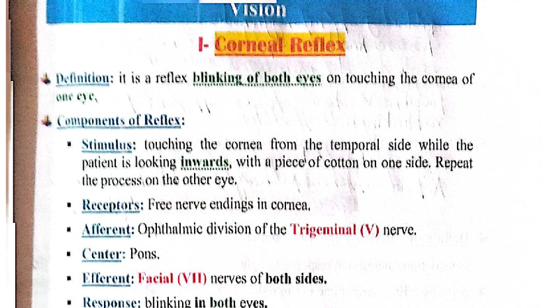 Vision Practical Synopsis of MEDICAL PHYSIOLOGY (2025) - Studocu