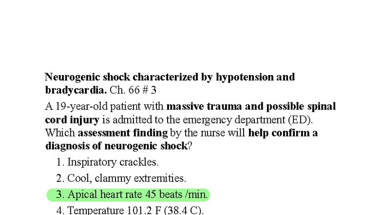 Neurogenic Shock and Cardiogenic Shock: Key Assessments & Interventions ...
