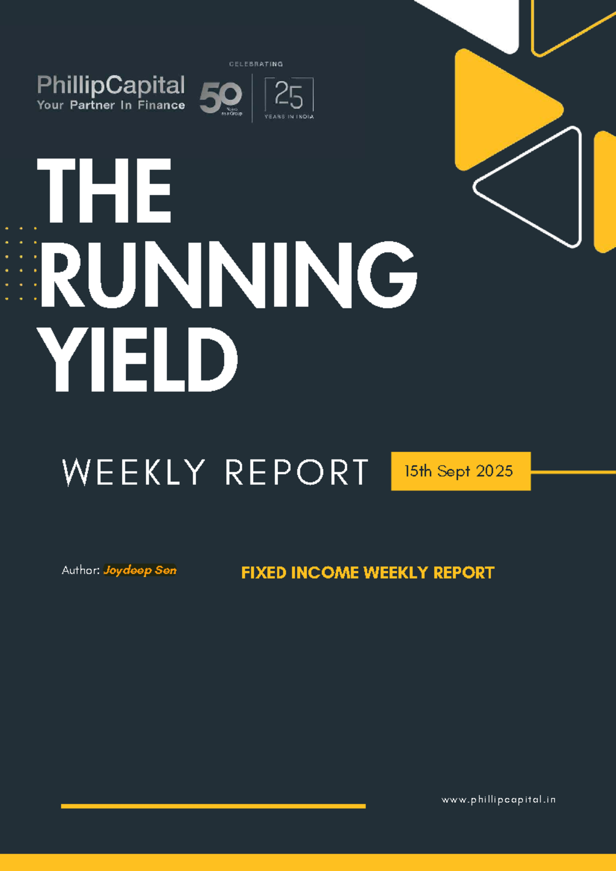 Fixed Income Weekly Report (FIMR) - 15th Sept 2025 - Studocu