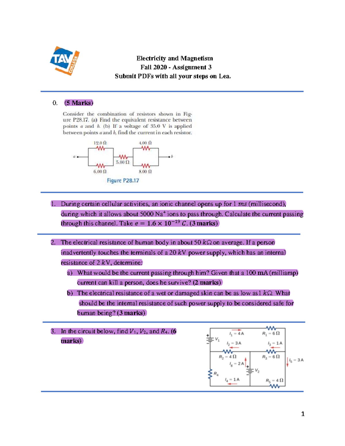 Electricity and Magnetism PHYS 2020 Assignment 3 Lab Report - Studocu
