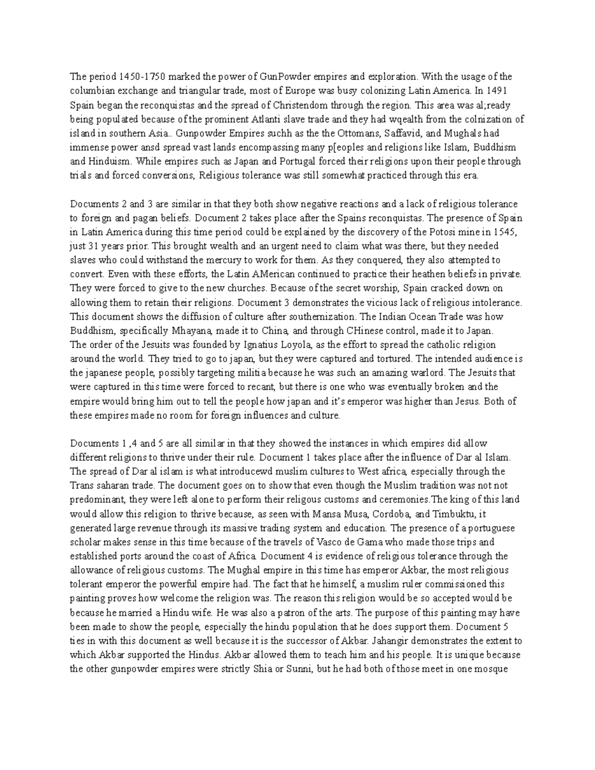 AP World History Modern: Gunpowder Empires and Religious Tolerance ...
