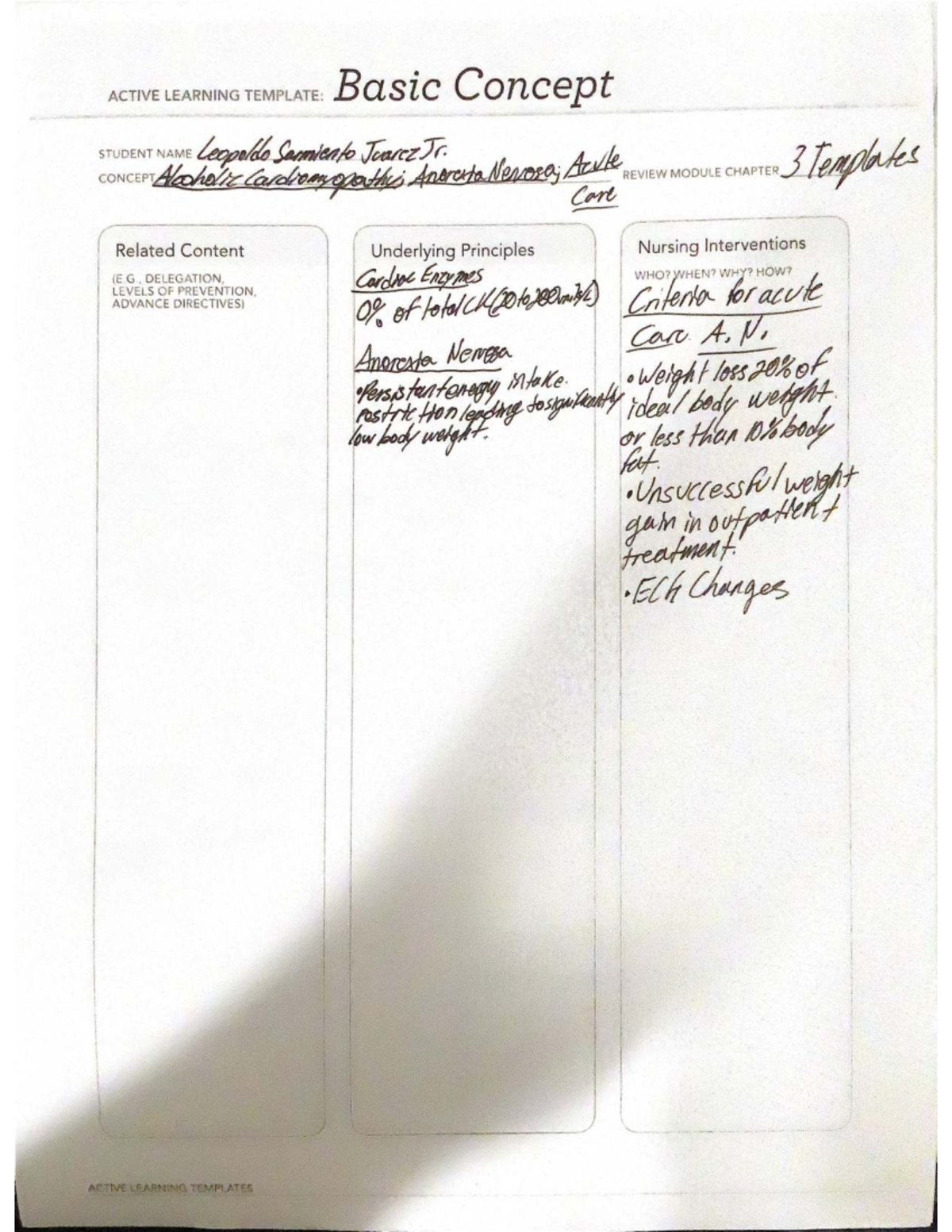 ACTIVE LEARNING TEMPLATE: Mental Health ATI B Remediation Module - Studocu