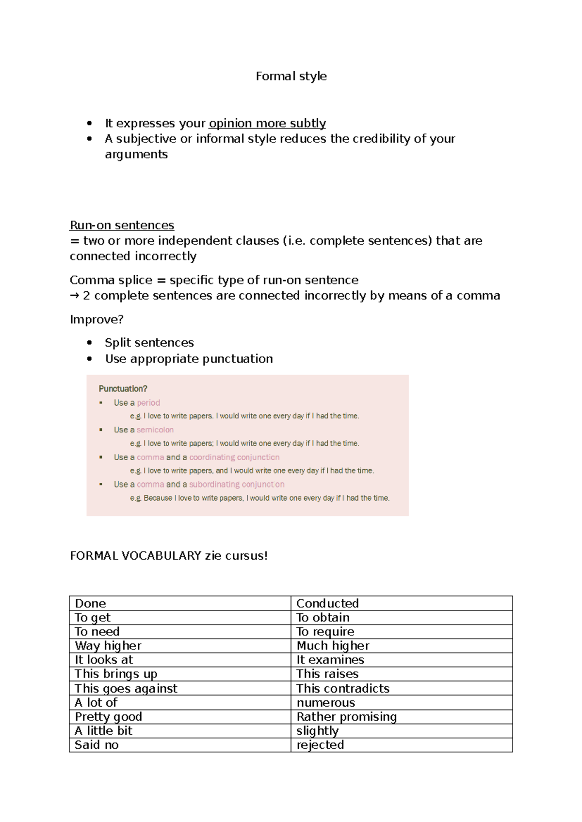Formal Style Guidelines: Enhancing Credibility in Writing - Studocu