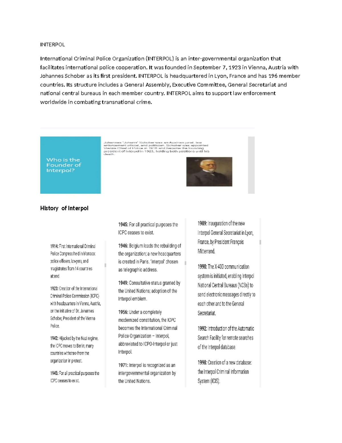 Interpolreport - Reports about interpol - INTERPOL International ...