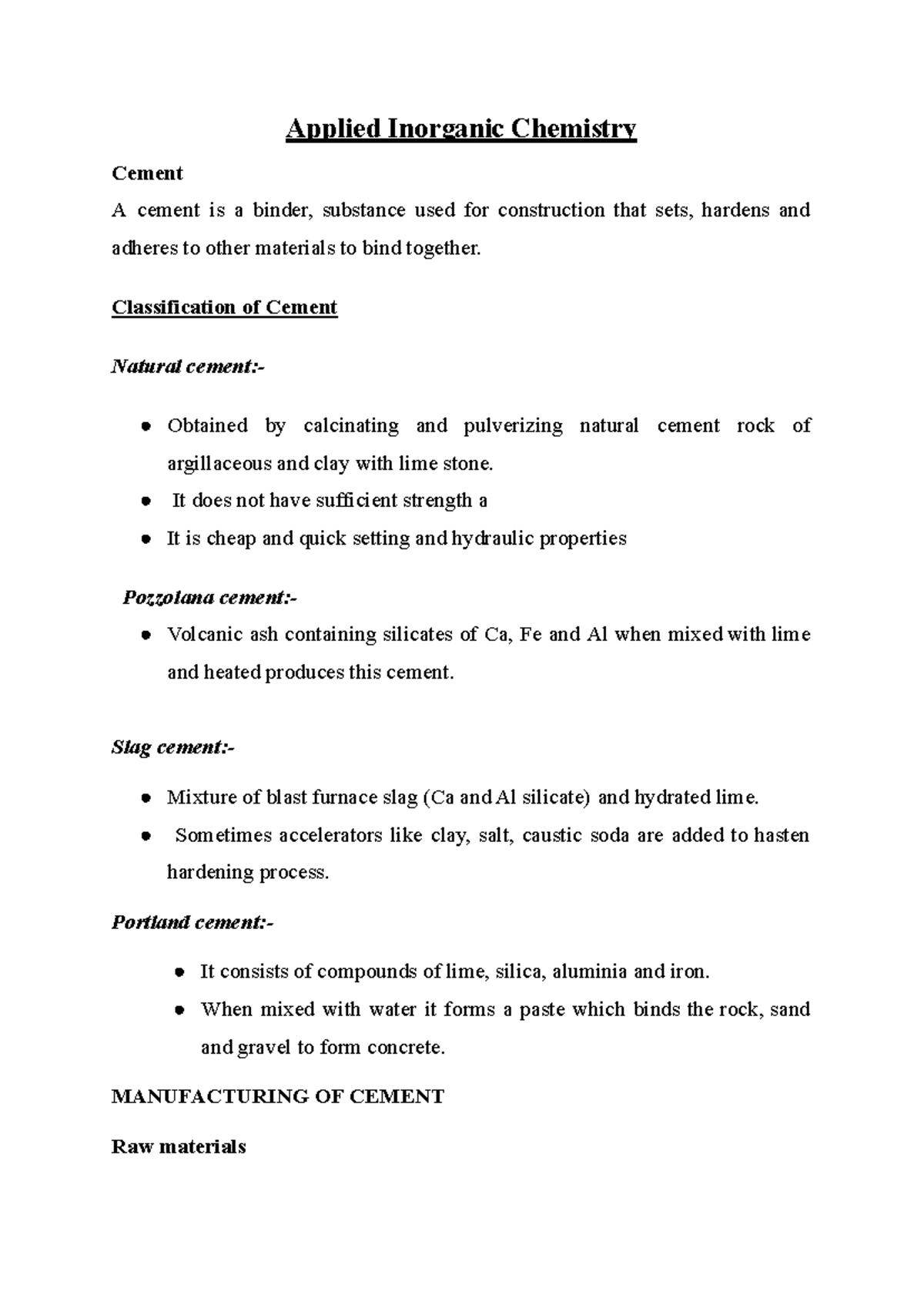 Advanced Inorganic Chemistry notes for 6th sem - chemistry - Studocu