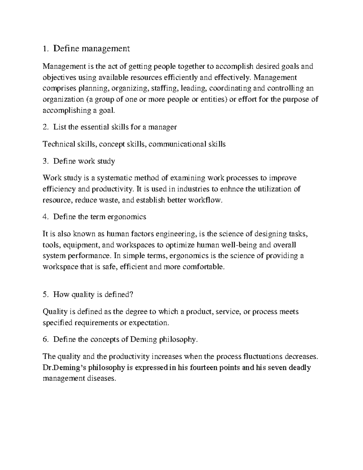 Key - This material contains of notes for Principles of management ...