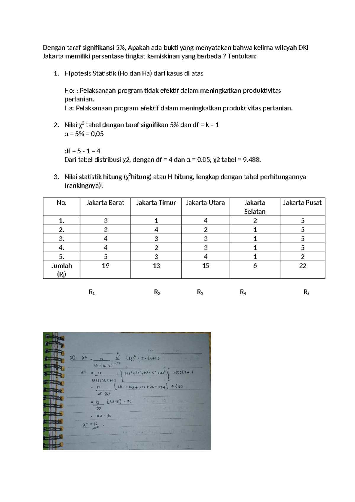 Diskusi 8: Analisis Statistik Tingkat Kemiskinan DKI Jakarta - Studocu