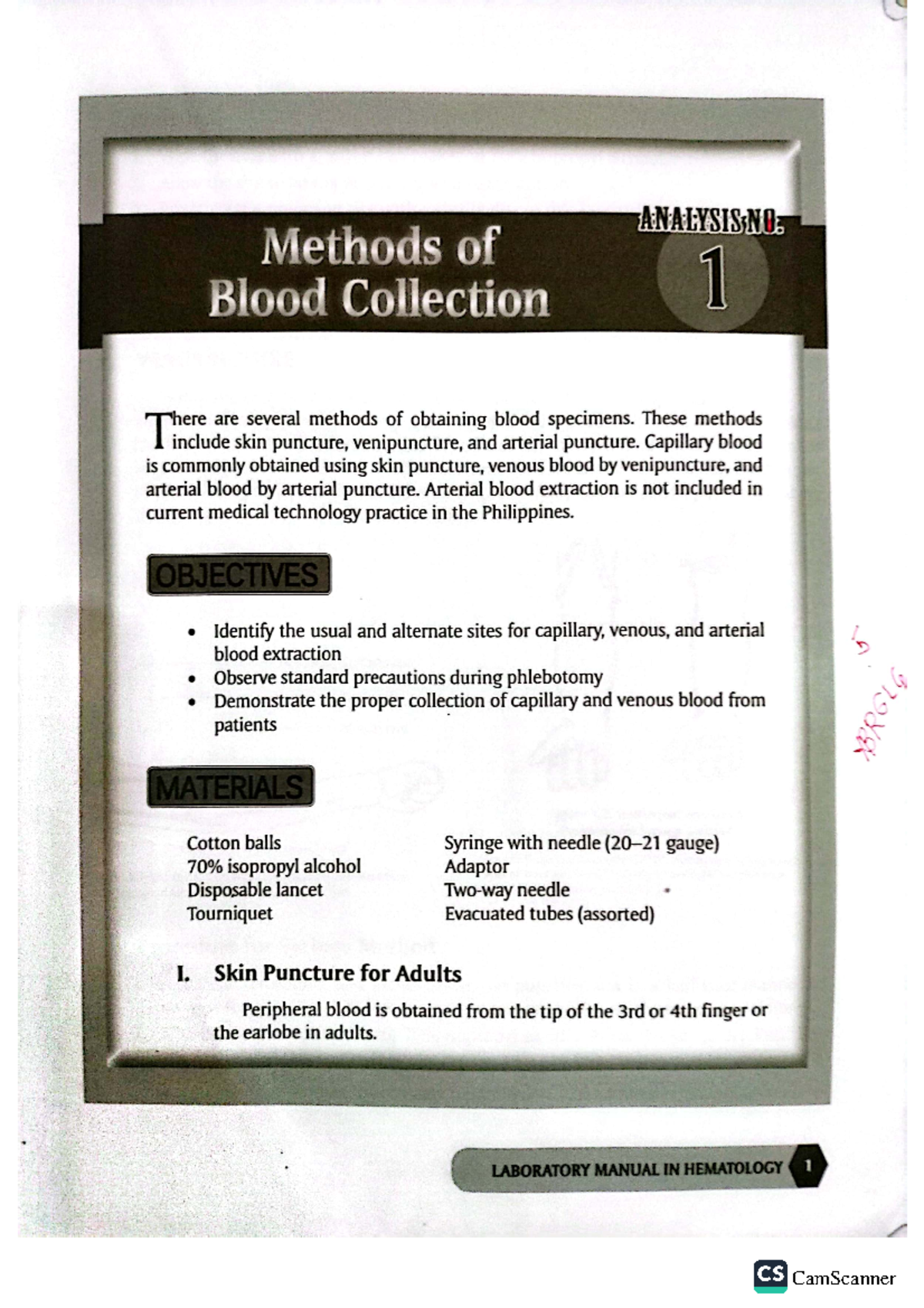 HEMA-LAB-ACT - Blood Collection Techniques and Procedures Guide - Studocu