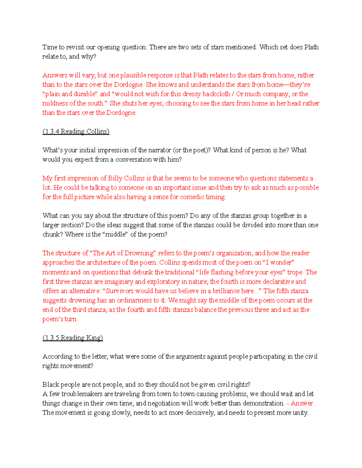 HUM 200 - Module 1 - Soomo Answers: Analysis and Insights - Studocu