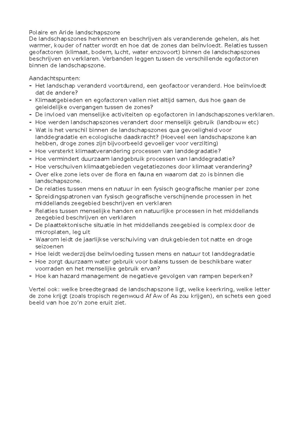 Landschapszones en hun Veranderingen: Geografische Relaties en Impact ...