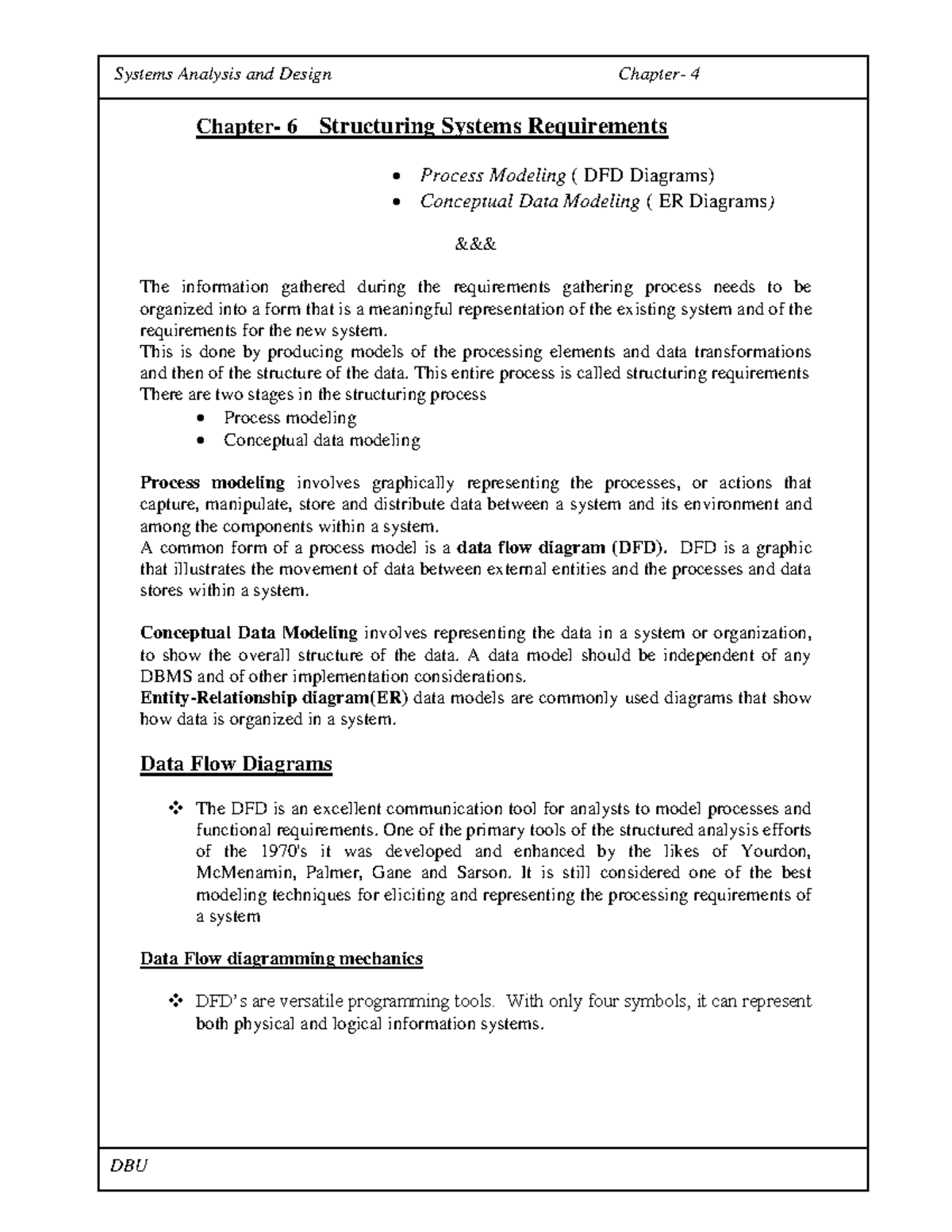 Chapter 6 Structuring Systems Requirements - Chapter- 6 Structuring Systems Requirements Process ...